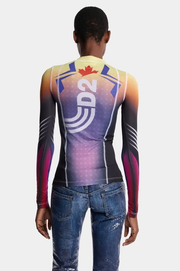 Dsquared2 Skiers Printed Long Sleeve T-shirt