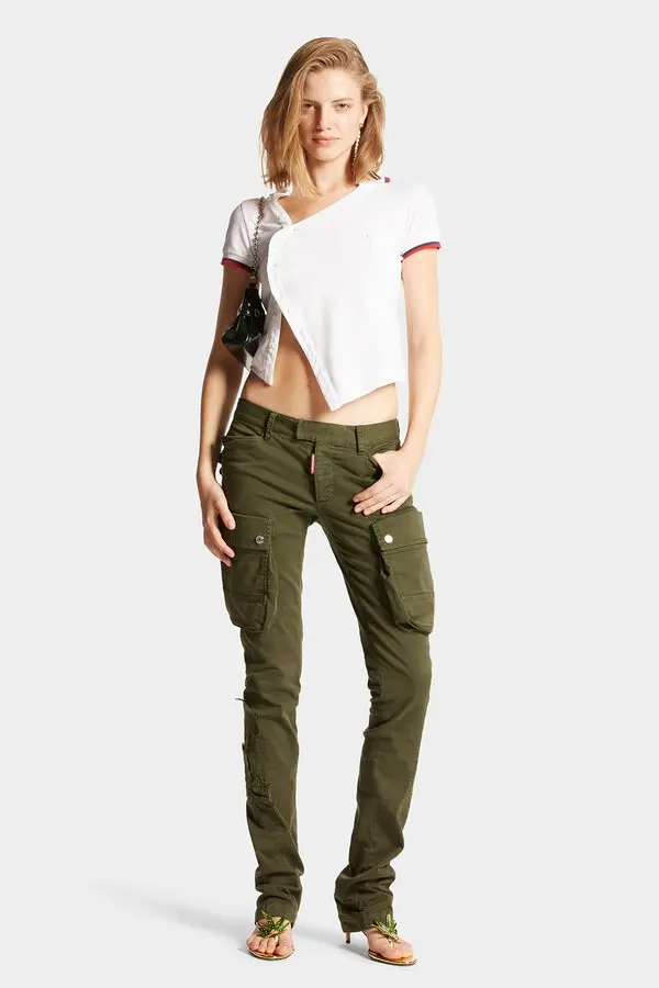 Dsquared2 Blossom Patch Cargo Pants