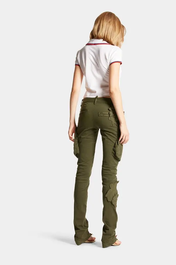 Dsquared2 Blossom Patch Cargo Pants