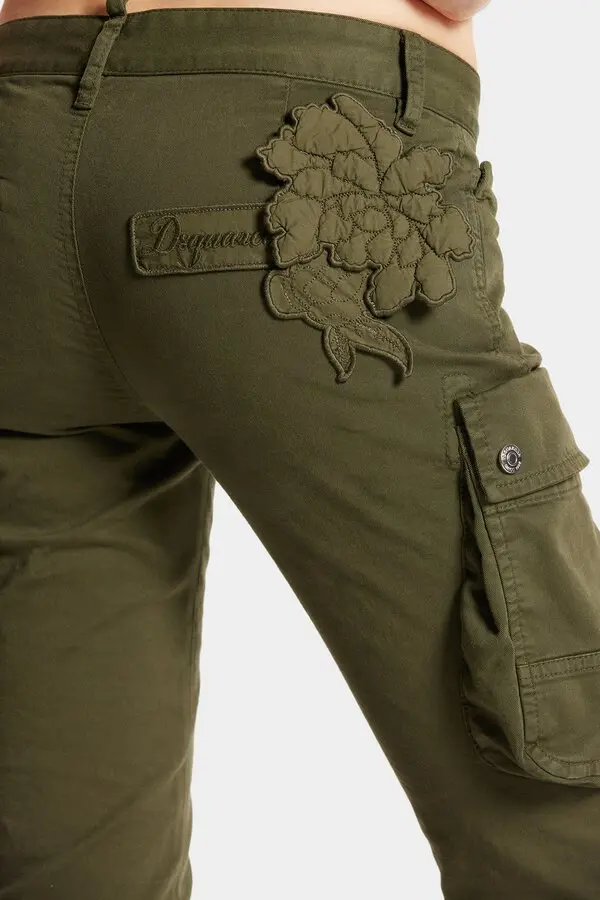 Dsquared2 Blossom Patch Cargo Pants