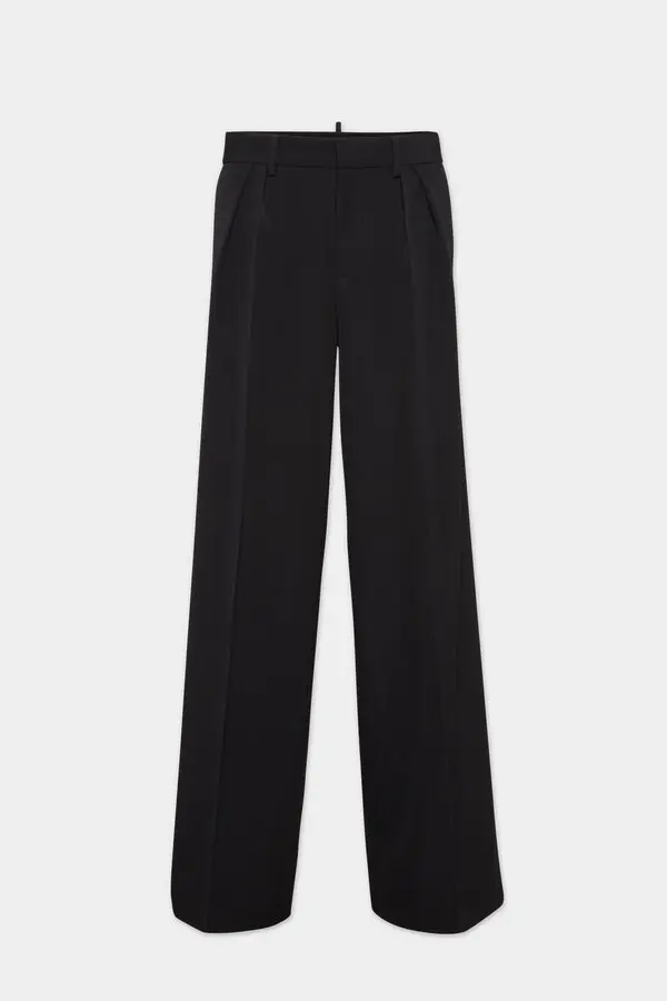Dsquared2 Stretch Worsted Wool Giant Trousers - Black