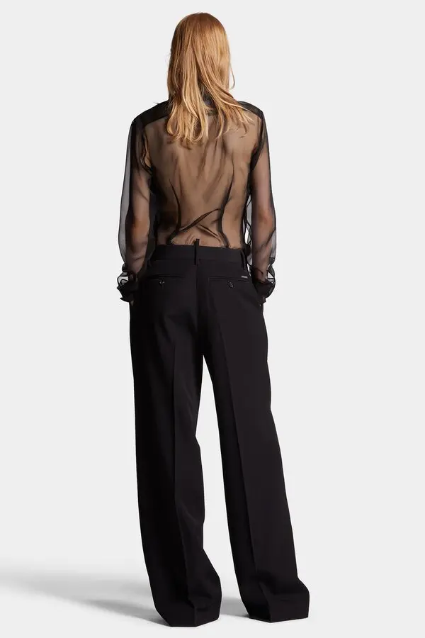 Dsquared2 Stretch Worsted Wool Giant Trousers