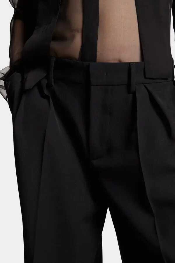 Dsquared2 Stretch Worsted Wool Giant Trousers