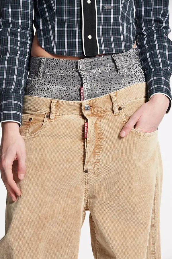 Dsquared2 Wide Leg Corduroy Jeans