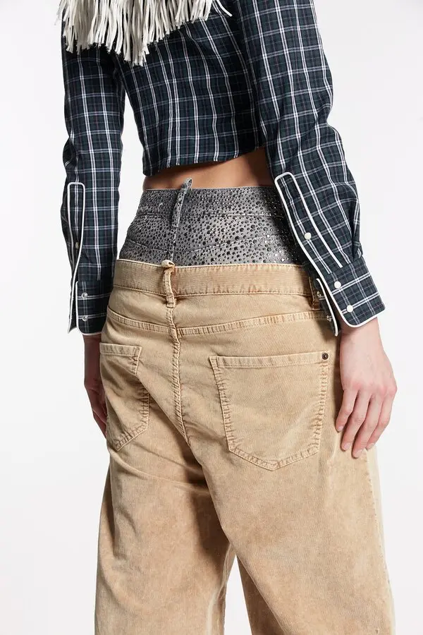 Dsquared2 Wide Leg Corduroy Jeans