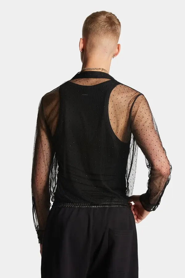 Dsquared2 Evening See Through Bow Shirt