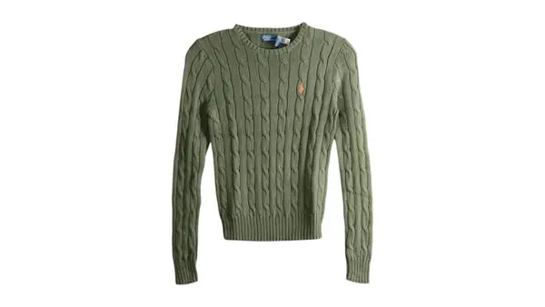 Polo Ralph Lauren Pima Cotton Julianna Long Sleeve Pullover - Dense Olive