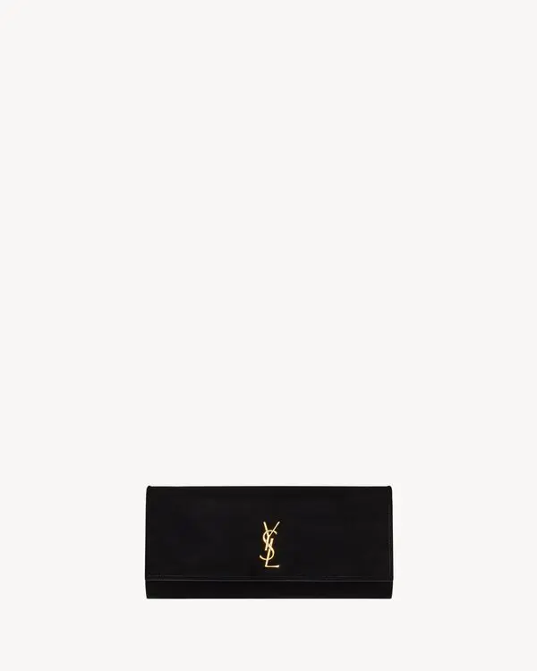 Saint Laurent Kate Clutch In Velvet