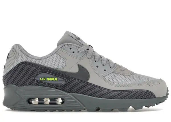 Nike Max 90 Premium Light Sneakers - Light Smoke Grey/volt