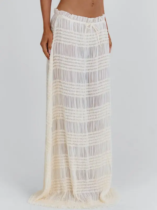 OUTCAST Cassidee Maxi Skirt Cream