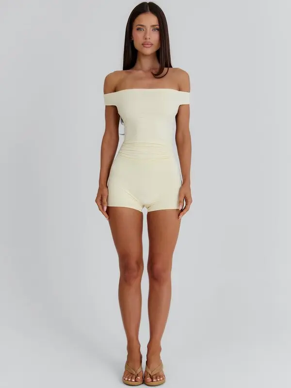 OUTCAST Mina Playsuit Cream