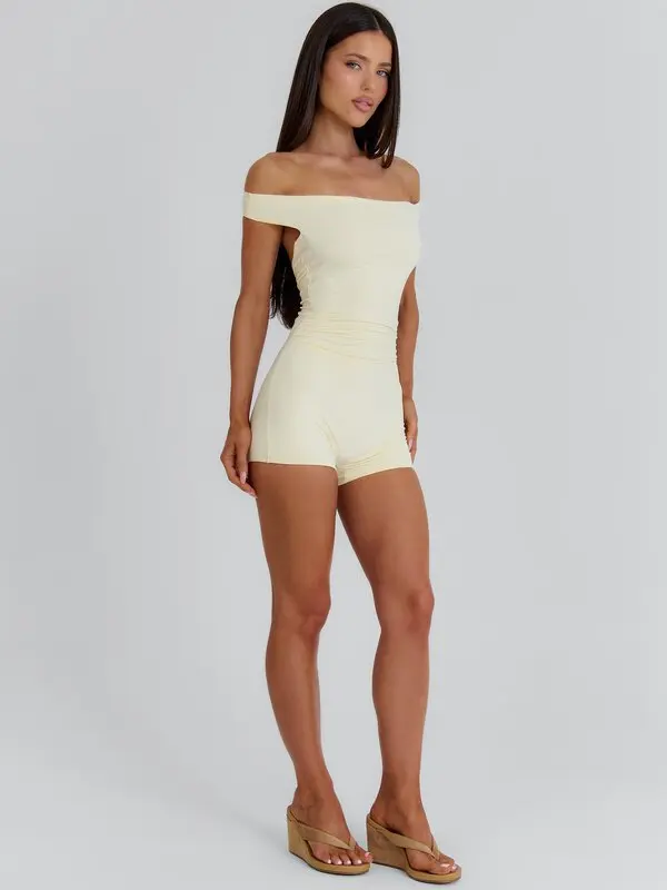 OUTCAST Mina Playsuit Cream