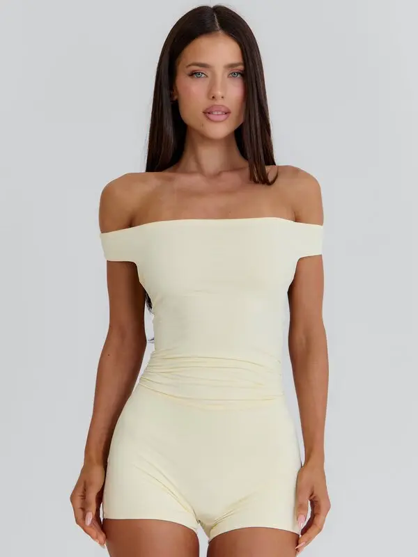 OUTCAST Mina Playsuit Cream
