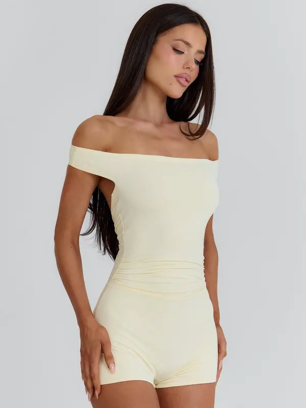 OUTCAST Mina Playsuit Cream