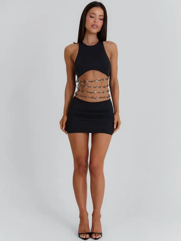 OUTCAST Meghan Mini Dress With Cut-out Detail
