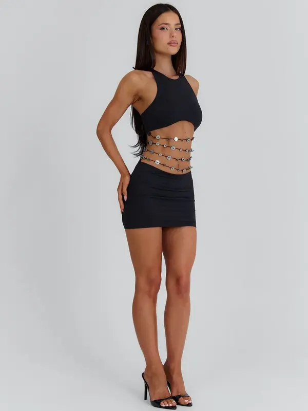 OUTCAST Meghan Mini Dress With Cut-out Detail