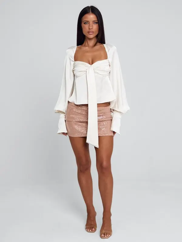 OUTCAST Kavana Mini Skirt Rose Gold - Pink