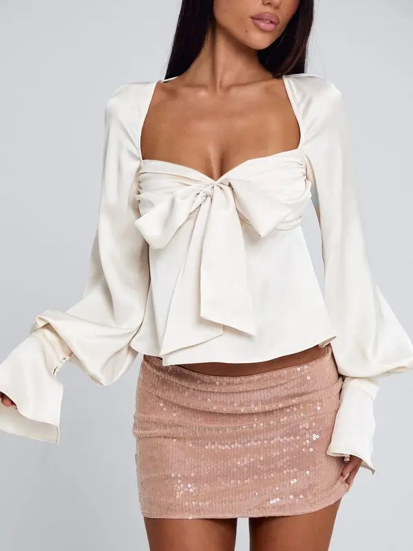 OUTCAST Kavana Mini Skirt Rose Gold