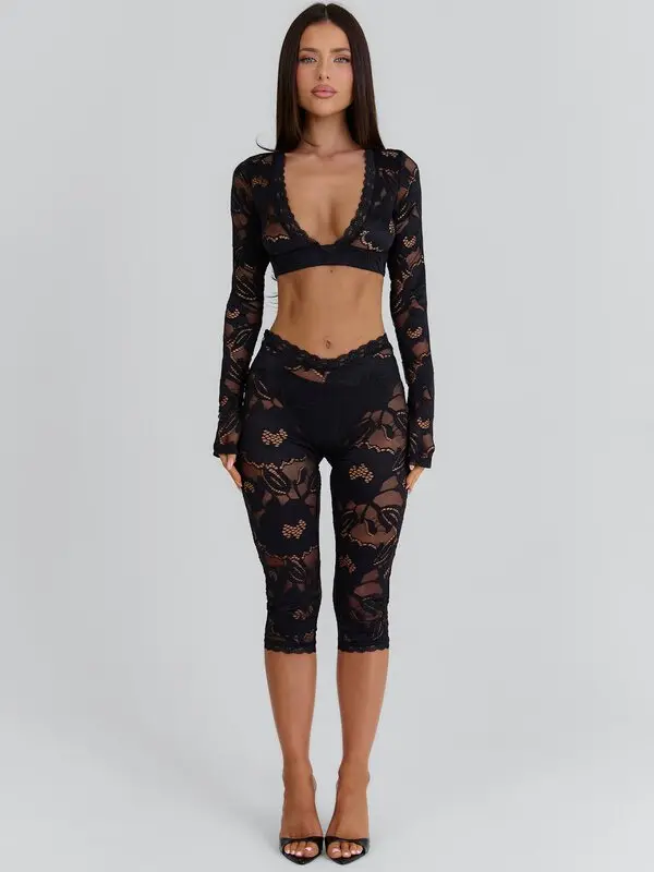 OUTCAST Morena Lace Crop Top