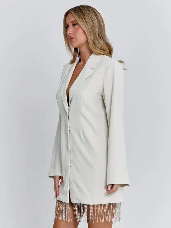 OUTCAST Soho Blazer Ivory - White