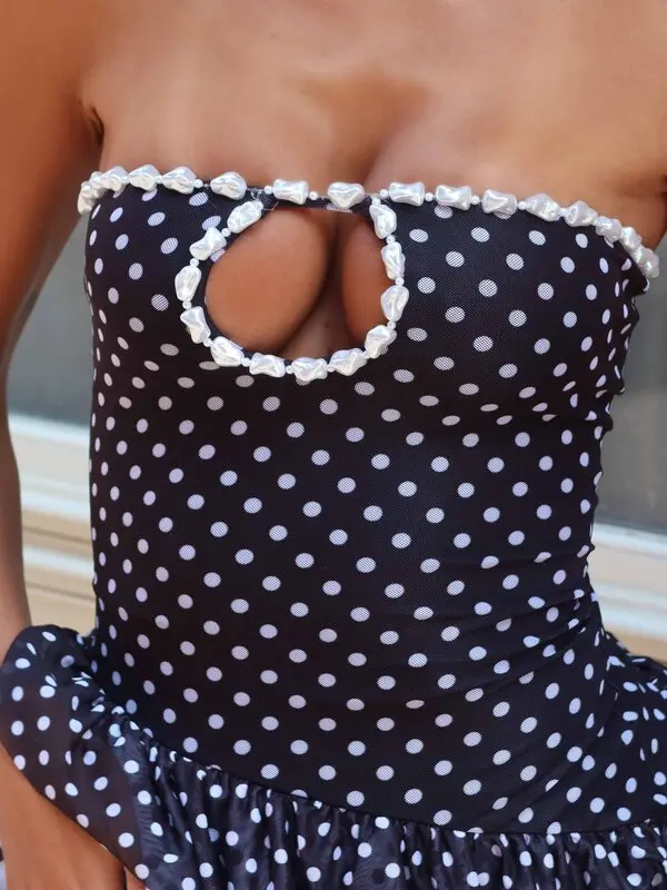 OUTCAST Iomara Mini Dress Polka Dot