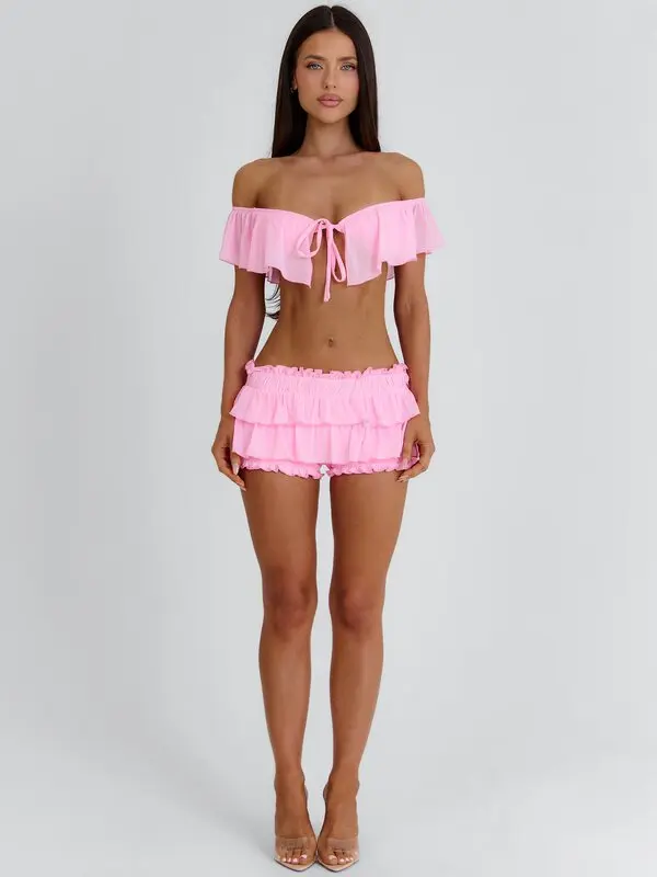 OUTCAST Milley Crop Top - Pink