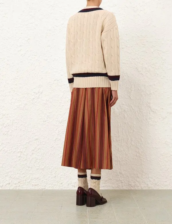Zimmermann Valiant Cable Knit Sweater