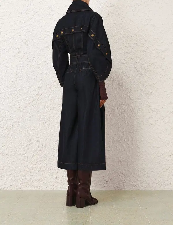 Zimmermann Valiant Denim Jumpsuit