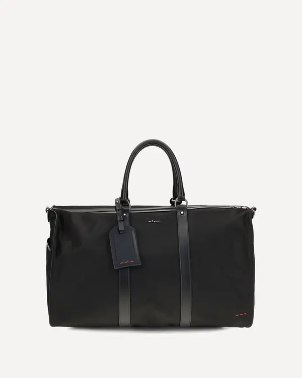 Kiton Leather-trim Travel Duffle Bag