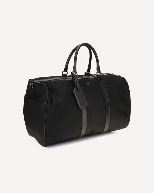 Kiton Leather-trim Travel Duffle Bag