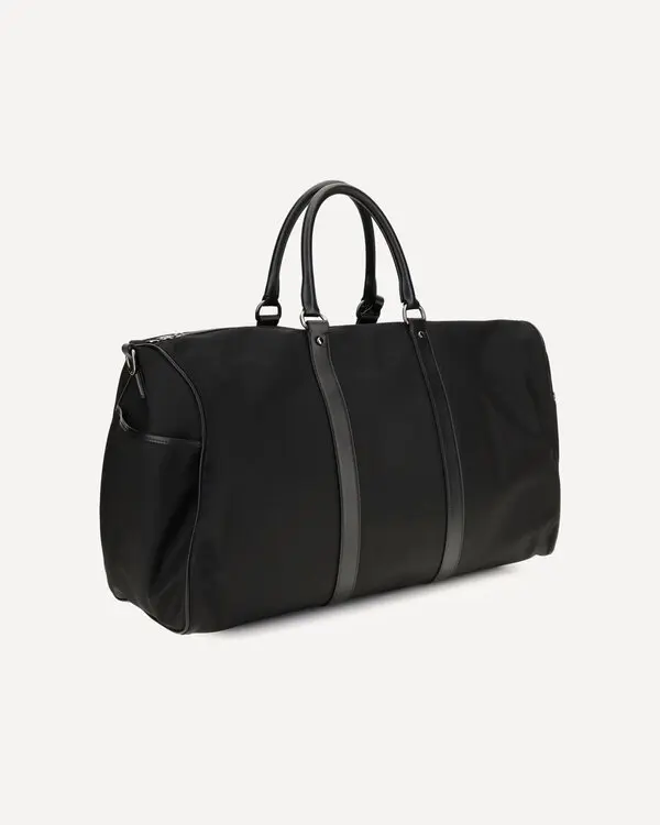 Kiton Leather-trim Travel Duffle Bag