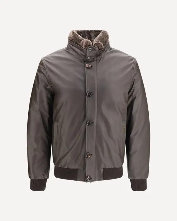 MOORER Cleros P1 Shearling Down Jacket - Brown