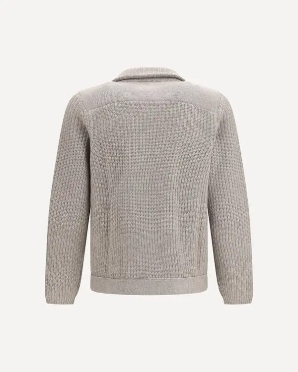 Brunello Cucinelli English Rib Cashmere Cardigan