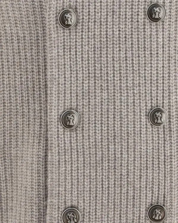 Brunello Cucinelli English Rib Cashmere Cardigan