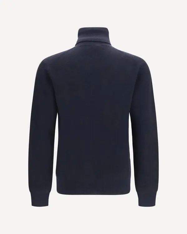 Brioni Wool And Cashmere Turtleneck Sweater - Blue