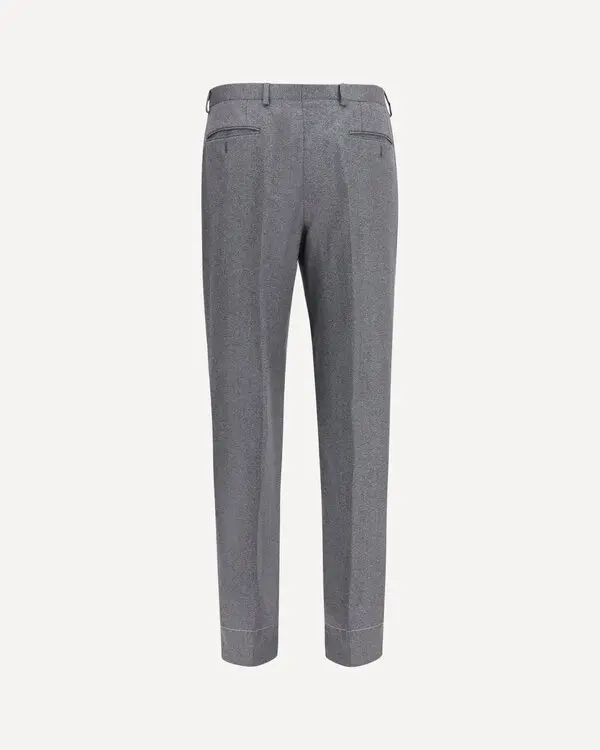 Brioni Elba Trousers In Silk, Cashmere, And Linen