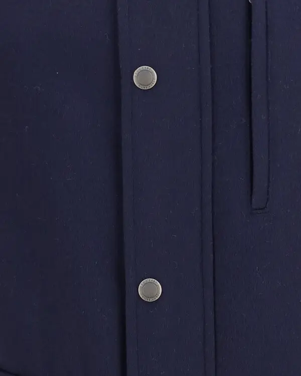 Brunello Cucinelli Virgin Wool Jacket With Nappa Inserts