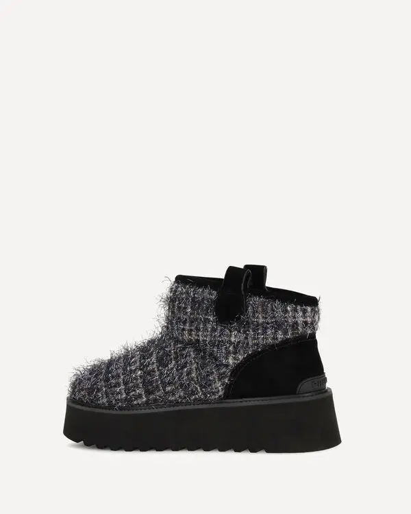 Pinko Tweed And Lurex Ankle Boots