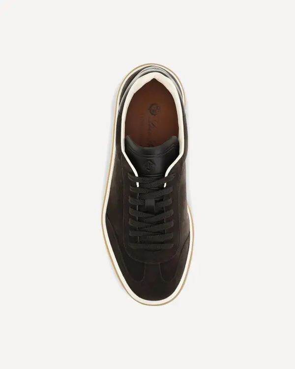Loro Piana Suede Tennis Walk Sneakers