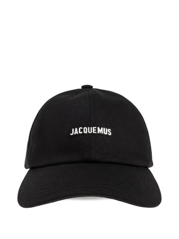 Jacquemus The Gadjo Baseball Cap With Logo Appliqu - Black