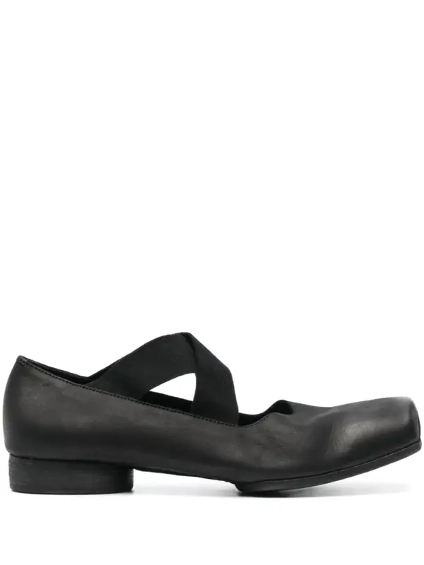 UMA WANG Leather Ballet Flats - Black