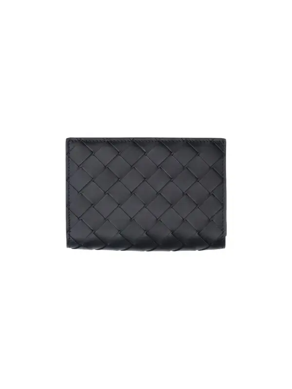 Bottega Veneta Bi-fold Wallet "intrecciato - Black
