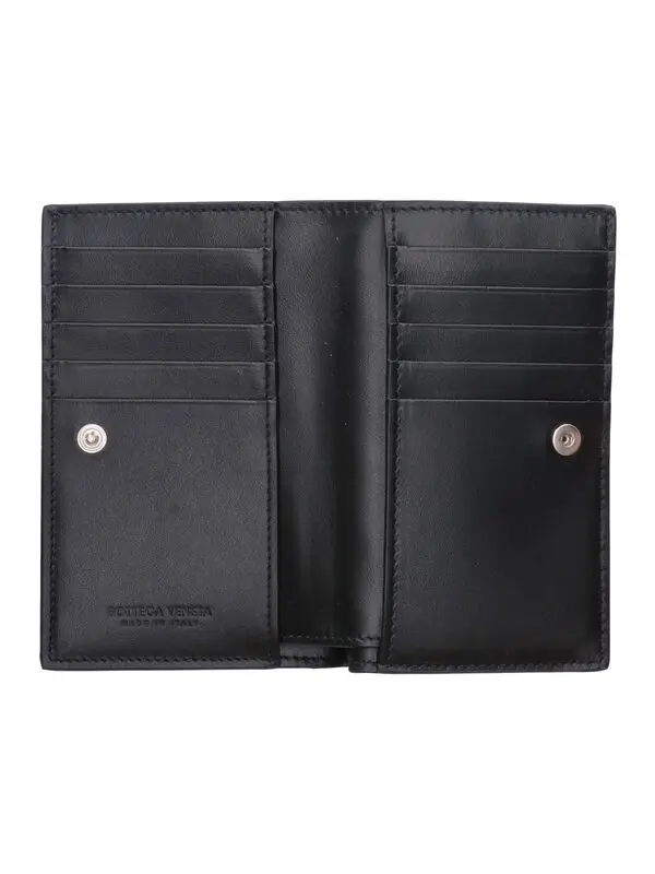 Bottega Veneta Bi-fold Wallet "intrecciato - Black