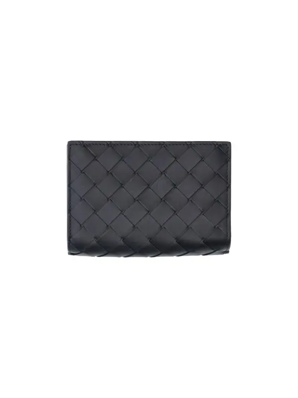 Bottega Veneta Bi-fold Wallet "intrecciato - Black