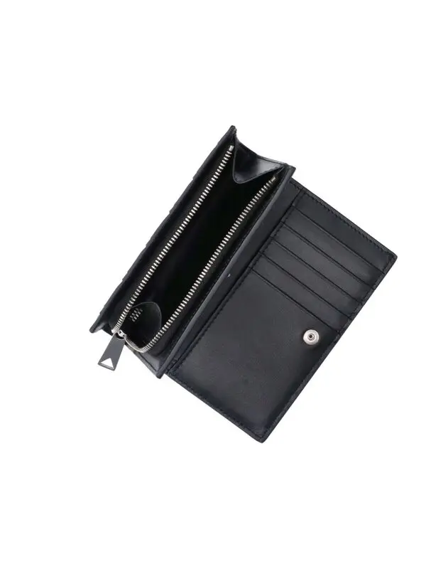 Bottega Veneta Bi-fold Wallet "intrecciato - Black