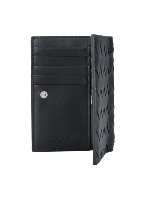 Bottega Veneta Bi-fold Wallet "intrecciato - Black