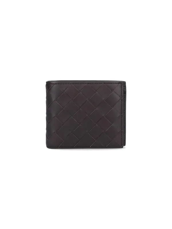 Bottega Veneta Bi-fold Wallet "intrecciato - Brown
