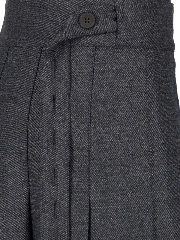 RÓHE Virgin Wool Maxi Skirt - Gray
