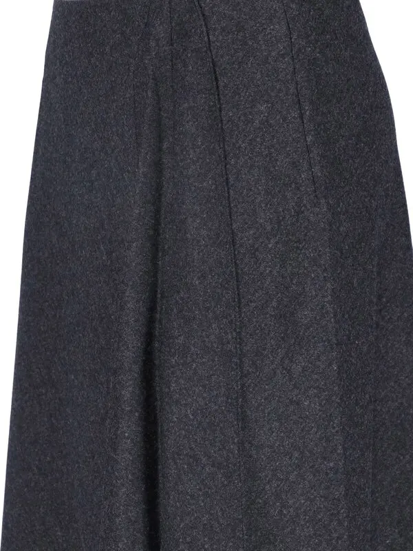 Giorgio Armani Midi Skirt In Virgin Wool