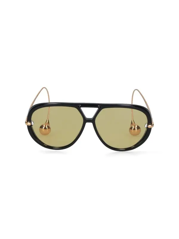 Bottega Veneta Knot Aviator Sunglasses - Black